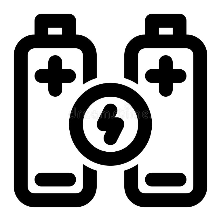 Batteries Outline Icon Stock Illustrations – 852 Batteries Outline Icon ...