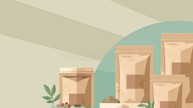 Sustainable Packaging Concept with Eco-Friendly Materials Stock Image ... Sustainable Packaging Concept with Eco-Friendly Materials Stock Image ...