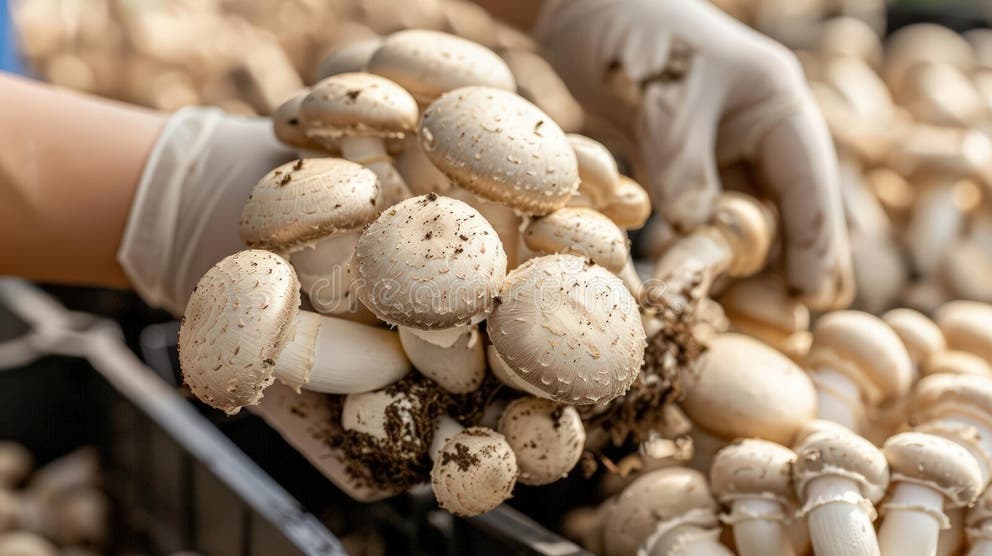 Sustainable Packaging Mushroom Materials Stock Illustration ...