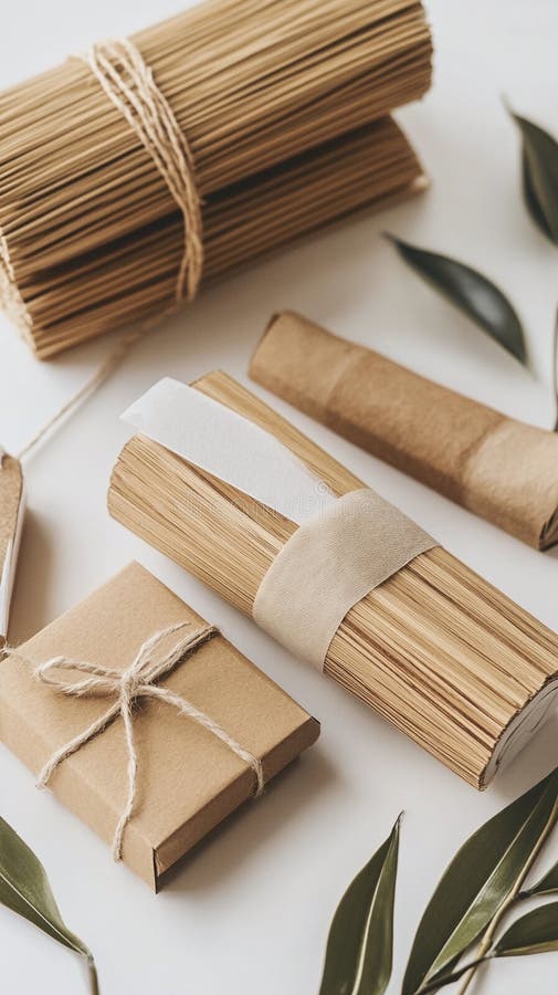 A Sustainable Packaging Workshop Showcasing Materials Like Bamboo and ...