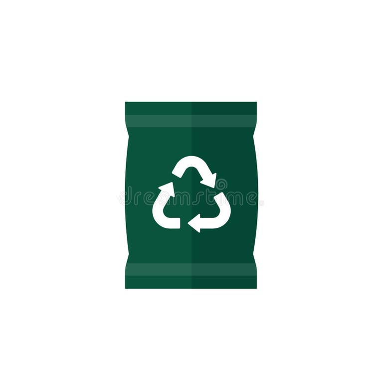 Sustainable or Recyclable Packaging Vector Icon Stock Vector ...