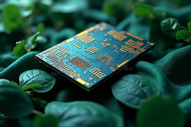 Sustainable Semiconductor Chip Technology a TealGreen Fusion of ...