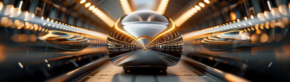 Sustainable Transportation Hyperloop System Stock Illustration ...