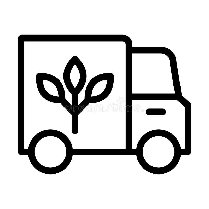 Sustainable Transportation Vector Thick Line Icon for Personal and ...