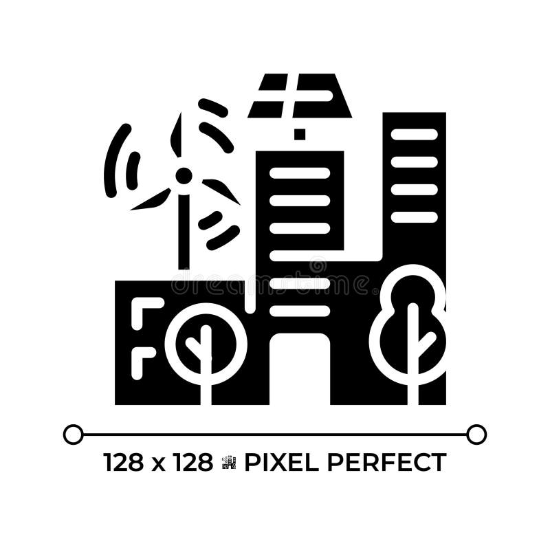Sustainable Urban Design Pixel Perfect Black Glyph Icon Stock ... Sustainable Urban Design Pixel Perfect Black Glyph Icon Stock ...