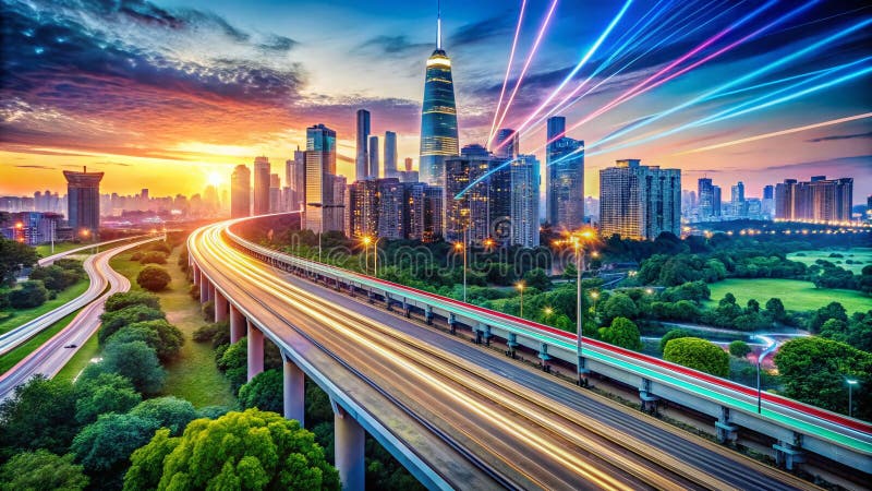Sustainable Urban Development Connecting IoT Networks HighSpeed Rail ...