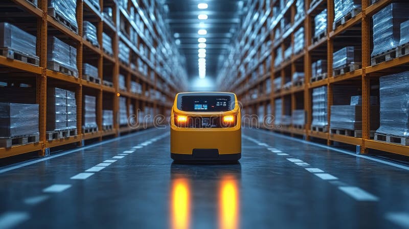 Sustainable Warehouse with Automated Equipment Operating Efficiently at ...