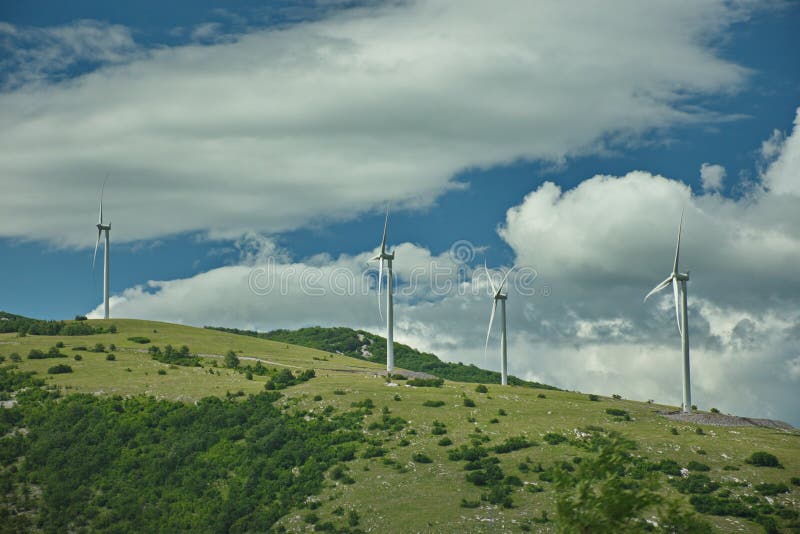 Sustainable Wind Turbines Generating Electricity Stock Image - Image of ... Sustainable Wind Turbines Generating Electricity Stock Image - Image of ...