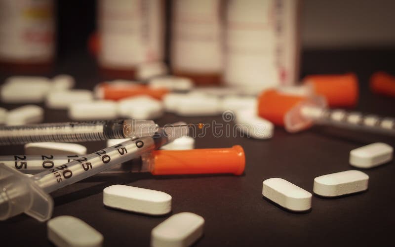 Sustancia Controlada Inyectable Foto de archivo - Imagen de drogas ...