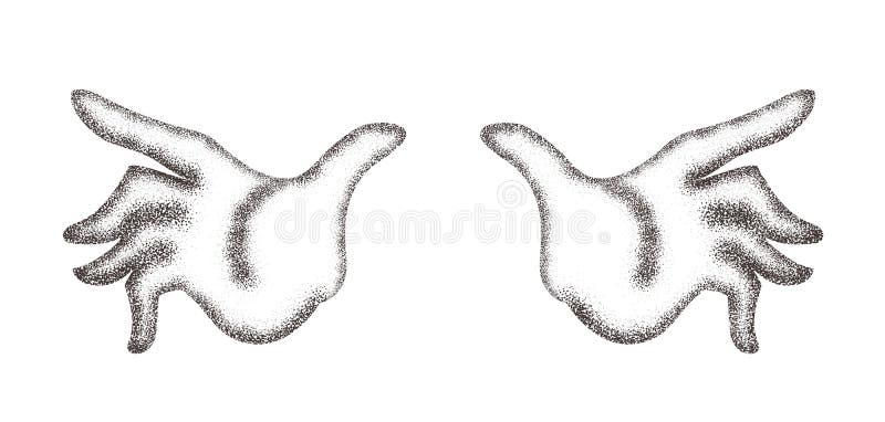 Point Drawing Touch - Demon Hands Stock Vector - Illustration of creepy ...