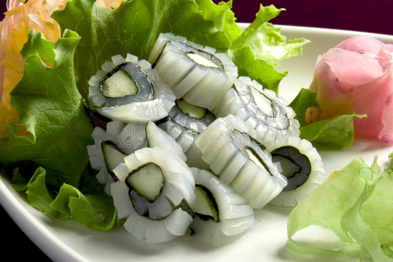 Suszi zdjęcie stock. Obraz złożonej z sadło, suszi, japończycy - 10144224