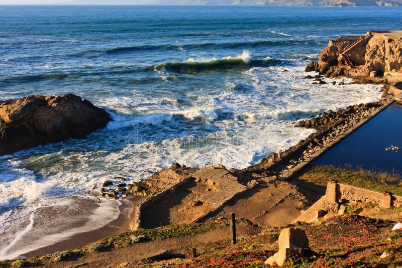 Sutro Baths in San Francisco Stock Photo - Image of cliff, ruins: 22288642