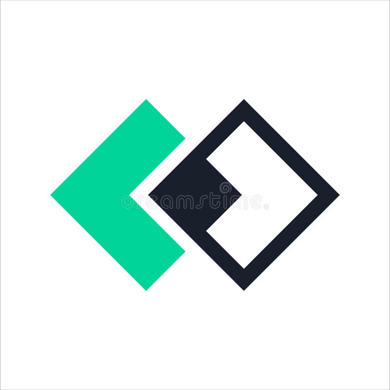 Teal and Black Business Logo Stock Vector - Illustration of design ...
