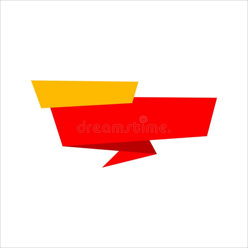 Red and Yellow Flat Sale Banner Stock Vector - Illustration of ...