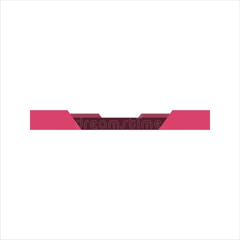 Pink Flat Footer stock vector. Illustration of line - 269169205