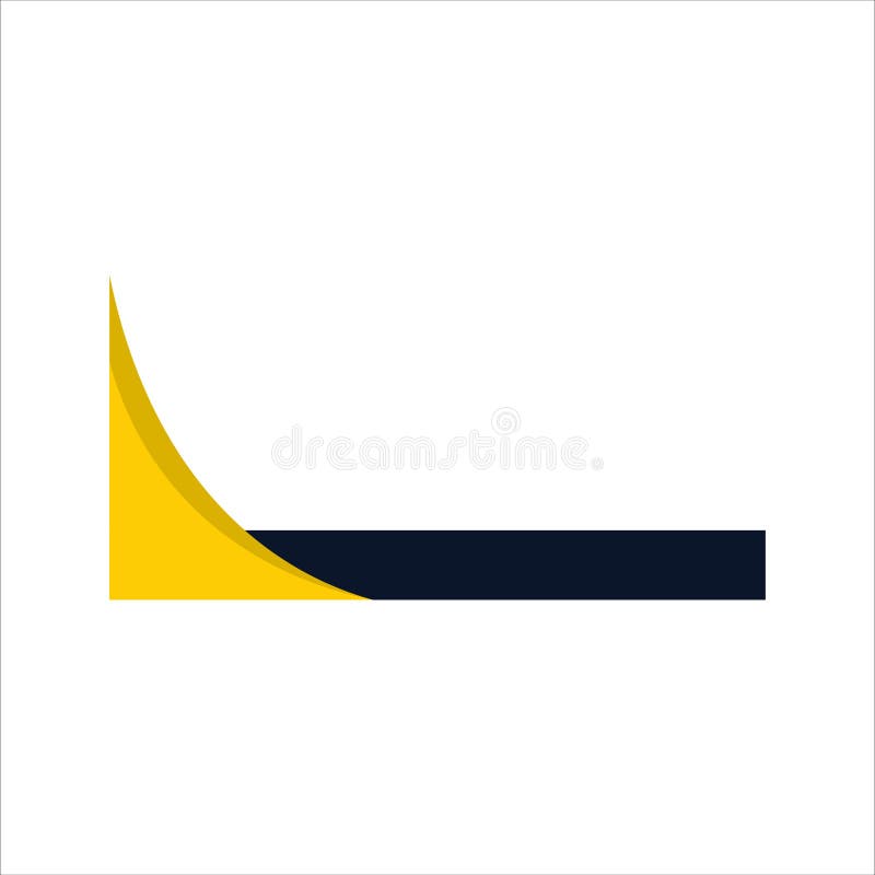 Yellow Flat Footer stock vector. Illustration of advertising - 269169209