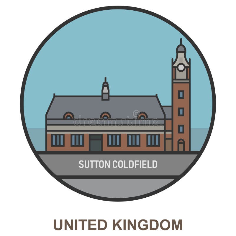 Sutton Coldfield. Cities and Towns in United Kingdom Stock Vector ...