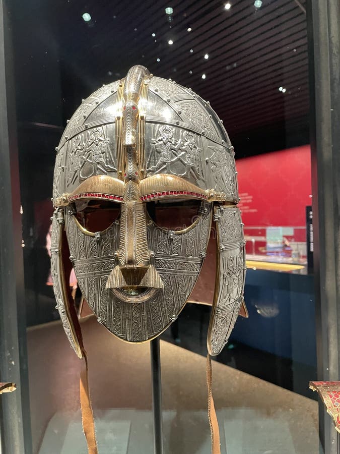 Sutton Hoo Saxon Helmet editorial stock photo. Image of metal - 295486118