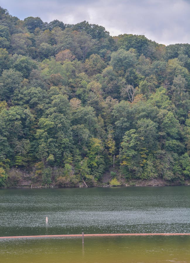 Sutton Lake in the Forest of Bee Run Recreation Area of Sutton, West ...