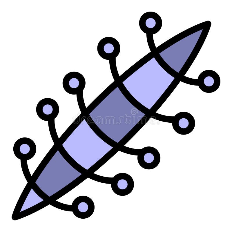 Suture Icon Color Outline Vector Stock Vector - Illustration of stitch ...