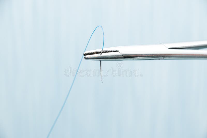 Suture Thread. Nylon Surgical Thread Stock Photo - Image of care ...