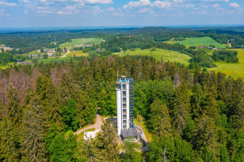 Suur Munamagi Tower in Estonia Stock Image - Image of architecture ...