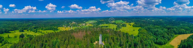 Suur Munamagi Tower in Estonia Stock Image - Image of haanja, green ...