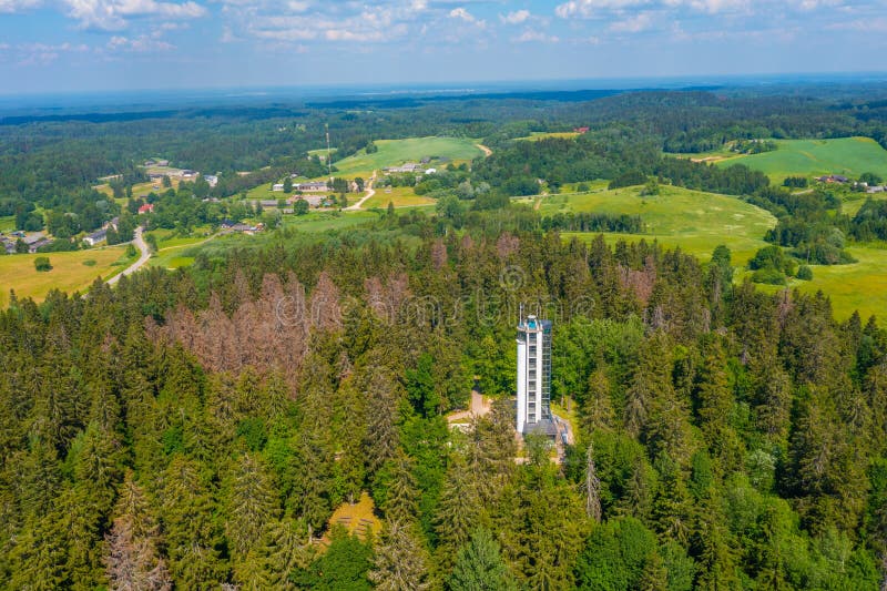 Suur Munamagi Tower in Estonia Stock Photo - Image of nature, tourism ...