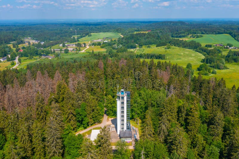 Suur Munamagi Tower in Estonia Stock Photo - Image of tourism, historic ...