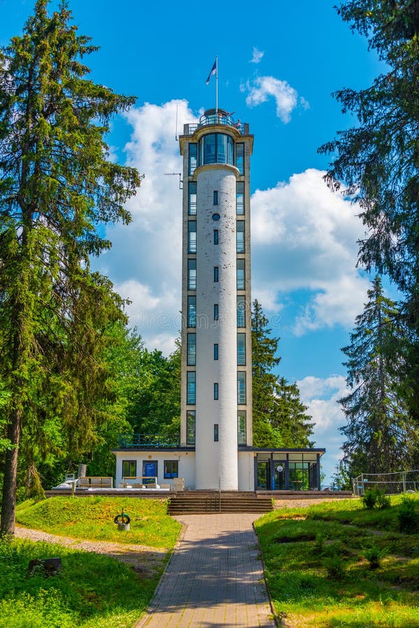 Suur Munamagi Tower in Estonia Stock Image - Image of baltic, landmark ...