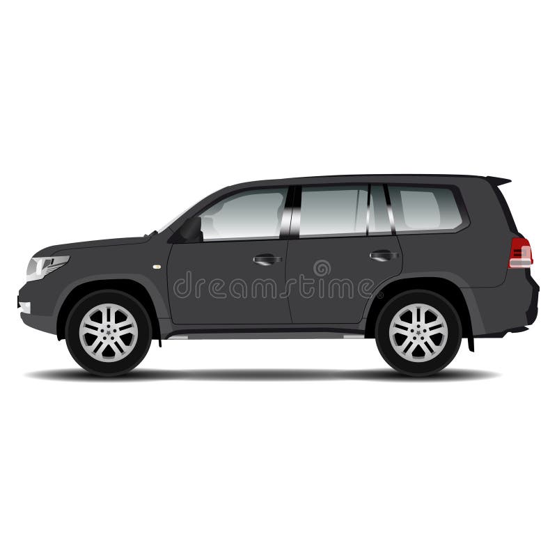 SUV car stock vector. Illustration of vector, traffic - 91019353
