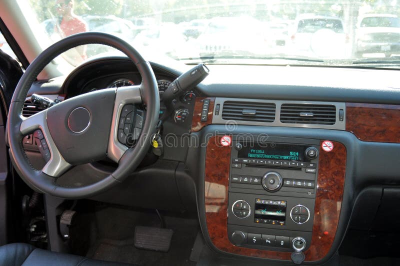 SUV car interior stock image. Image of equipment, chevrolet - 68760183