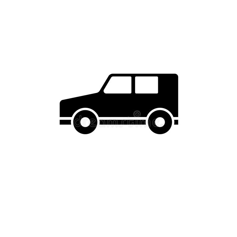 Suv Car, 4x4 Vehicle, Travel Transport Solid Flat Vector Icon Isolated ...