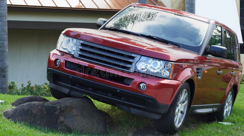 SUV moderno imagem de stock. Imagem de grade, tecnologia - 3082139