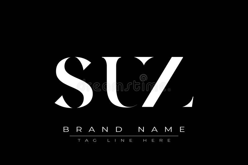 SUZ Abstract Letter Logo Design Stock Vector - Illustration of alphabet ...