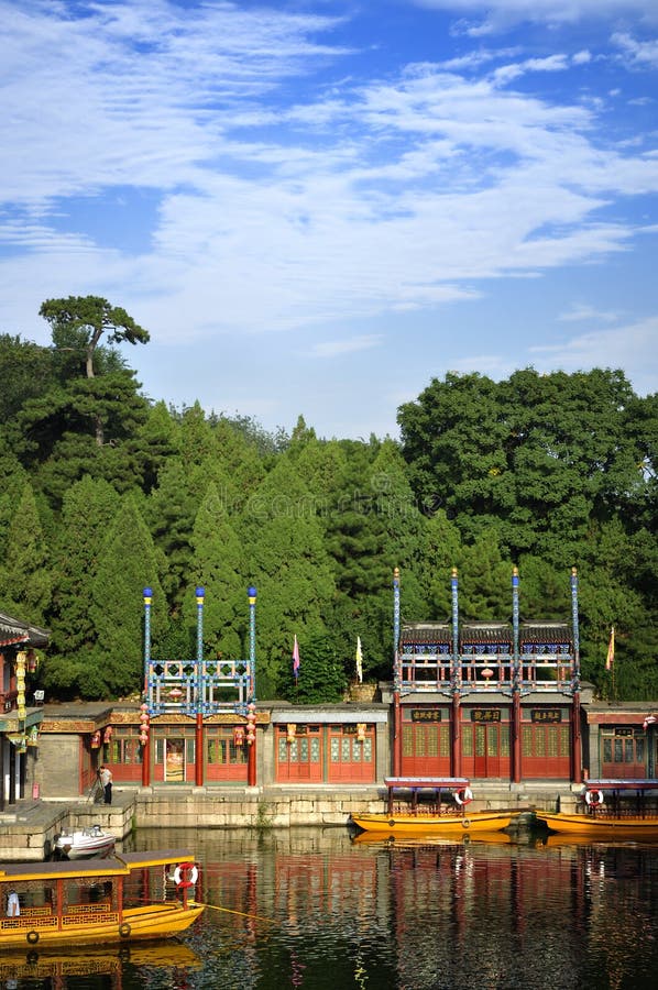 SuZou Street in Summer Palace Stock Image - Image of emperor, lake ...