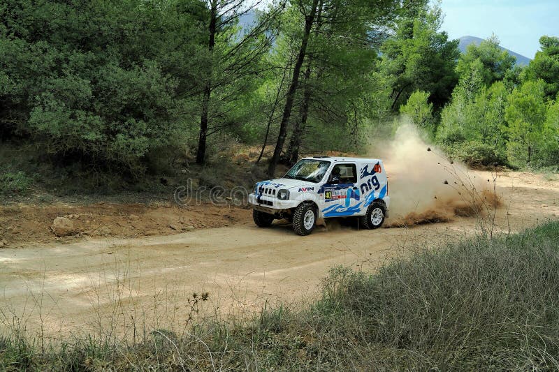 SUZUKI JIMNY - Rallying in Greece Editorial Image - Image of rallying ...