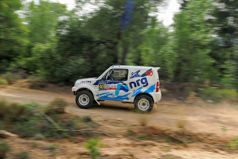 SUZUKI JIMNY - Rallying in Greece Editorial Stock Image - Image of ...
