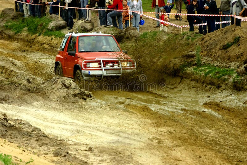 Suzuki vitara on mud road editorial stock photo. Image of danger - 1055658