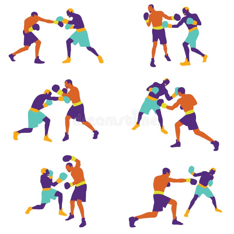 Boxing Motion Sensor Attached To Cartoon Wall Stock Vector ...