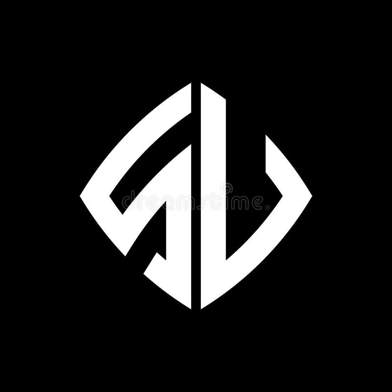 SV Geometric Monogram Logo Curved Square Style Stock Illustration ...