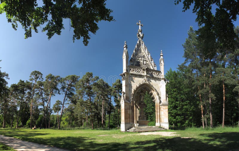 St. Hubert Chapel in the Lednice-Valtice Cultural Landscape Stock Photo ...