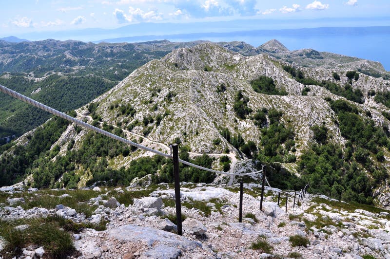 Sv. Jure stock photo. Image of natural, rock, road, mountain - 12846970