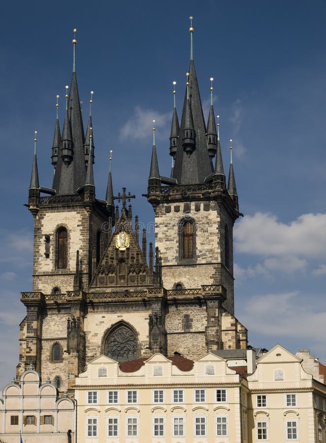Sv. Tyn cathedral, Prague stock image. Image of church - 14445301