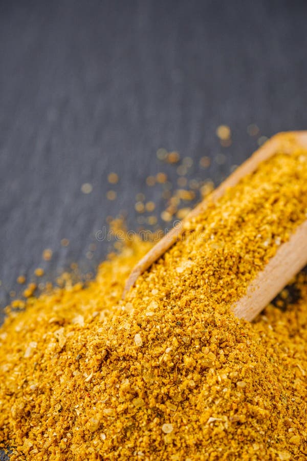 Svanetian Salt on a Black Stone Background Stock Image - Image of ...