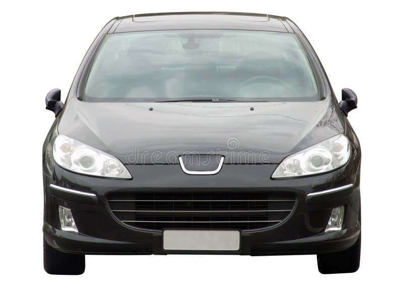 Svart bil arkivfoto. Bild av skugga, bränsle, dörr, isolerat - 98412362