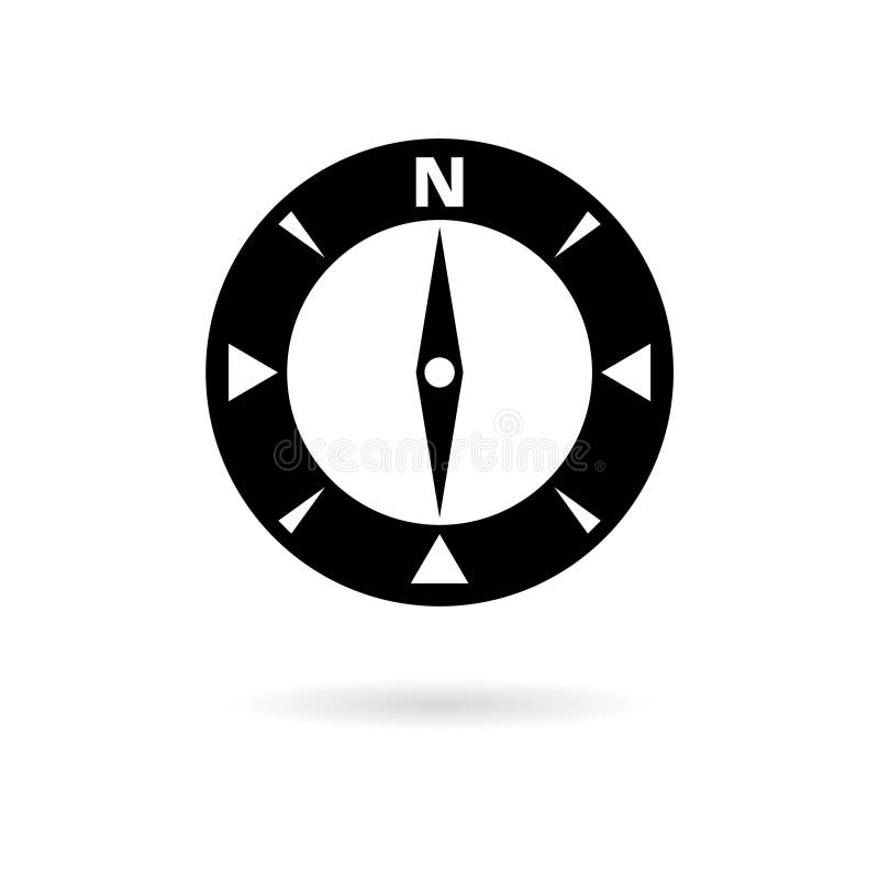 Omringa Symbolen, Kompasssymbolen Eps10 Vektor Illustrationer ...