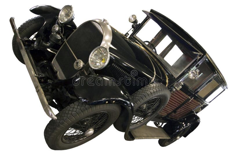 Svart retro bil arkivfoto. Bild av klassiskt, trans, medel - 32367632