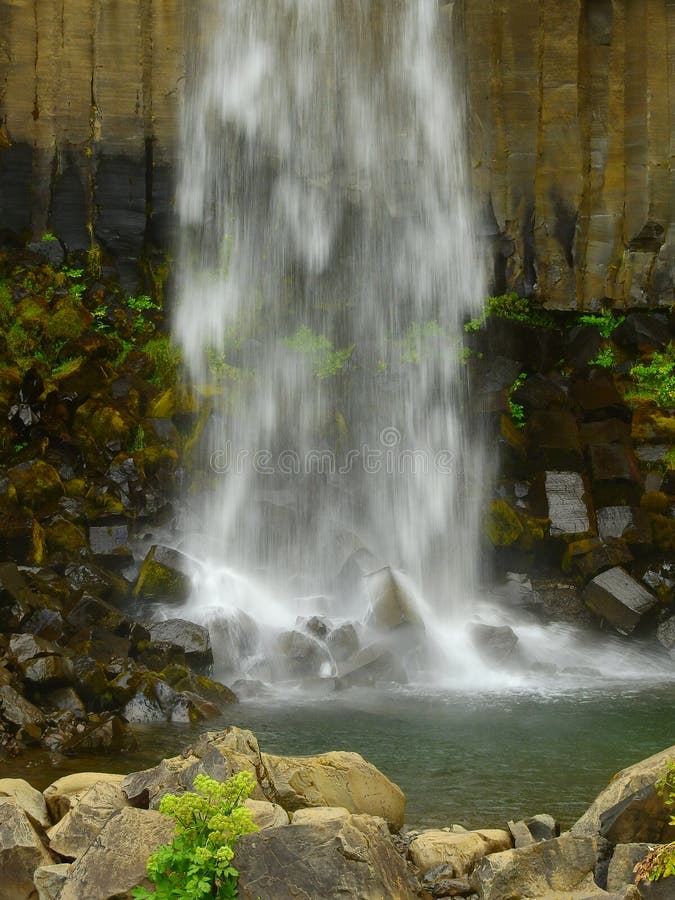 Energy of waterfalls stock image. Image of column, water - 114885421