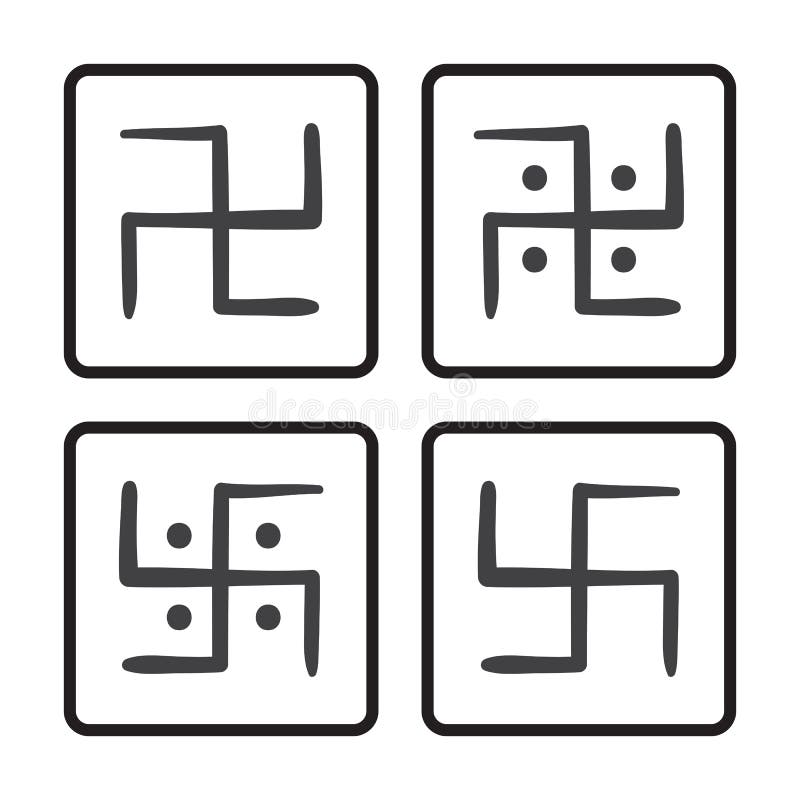 Modello Dell'ornamento Della Svastica Di Hinduism Di Vettore ...